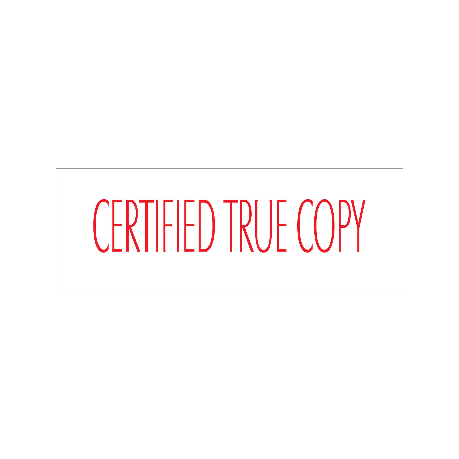 Certified True Copy Stock Stamp 4911 81 38x14mm Rubber Stamps Online 